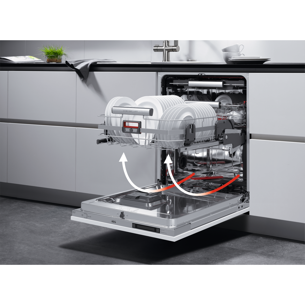 9000 serie ComfortLift® Inbouw vaatwasser FSK83828P | AEG